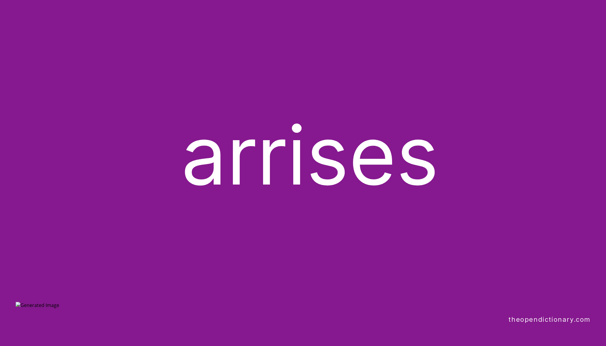 Arrises | Meaning of Arrises | Definition of Arrises | Example of Arrises