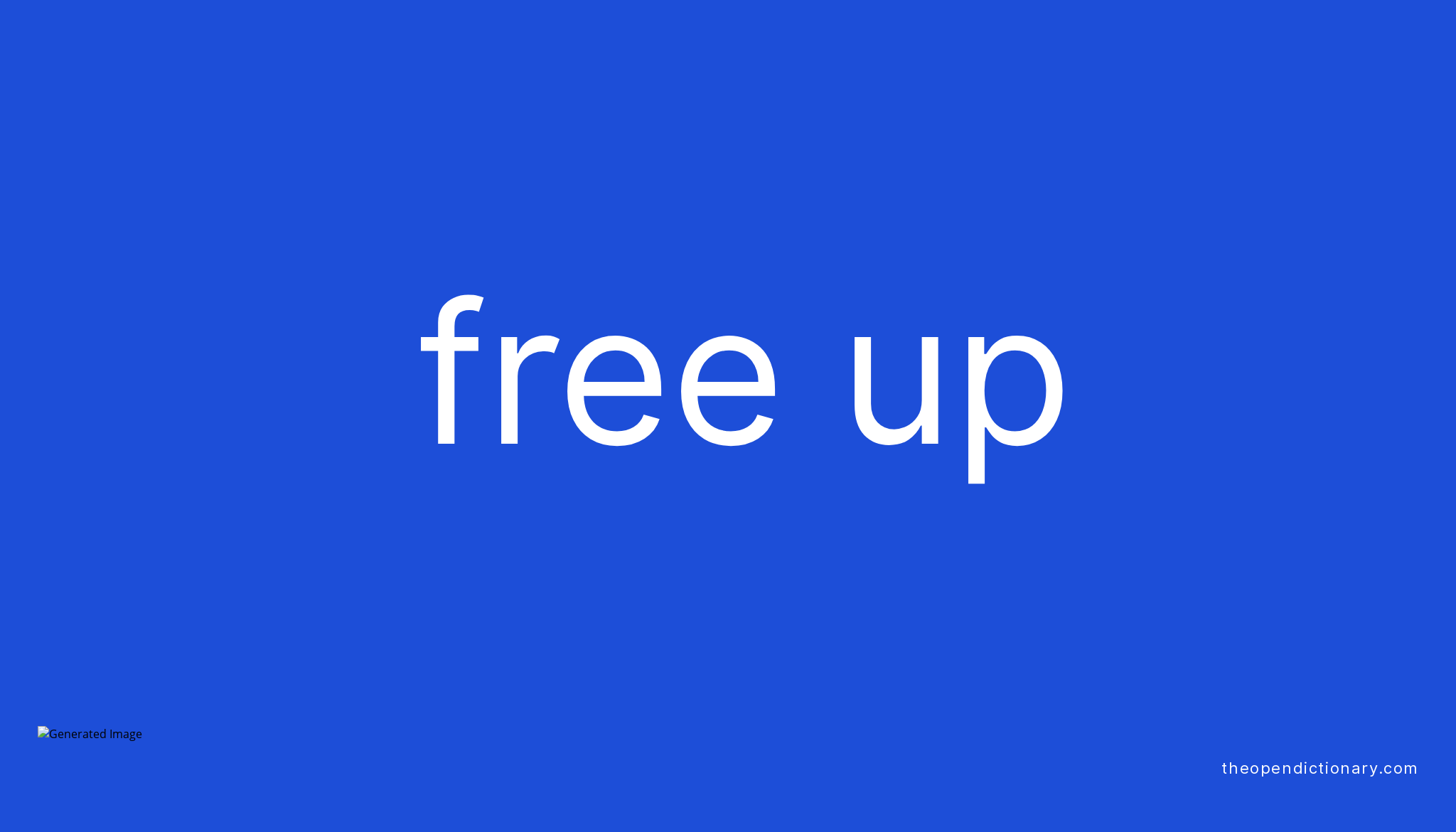 FREE UP - The Open Dictionary