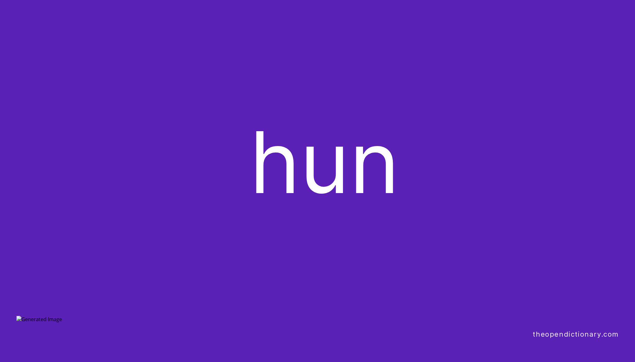 HUN - The Open Dictionary