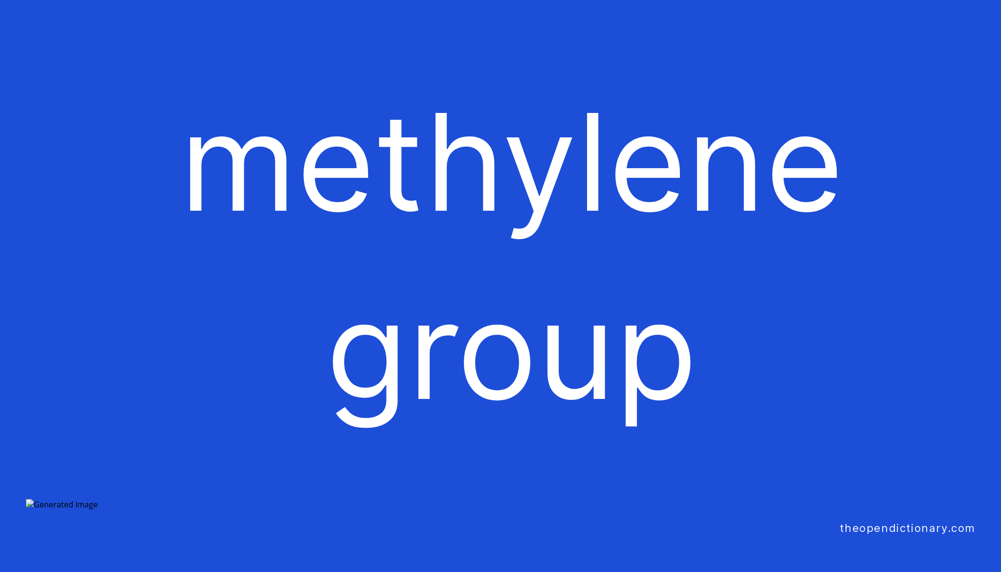 Methylene group | Meaning of Methylene group | Definition of Methylene ...