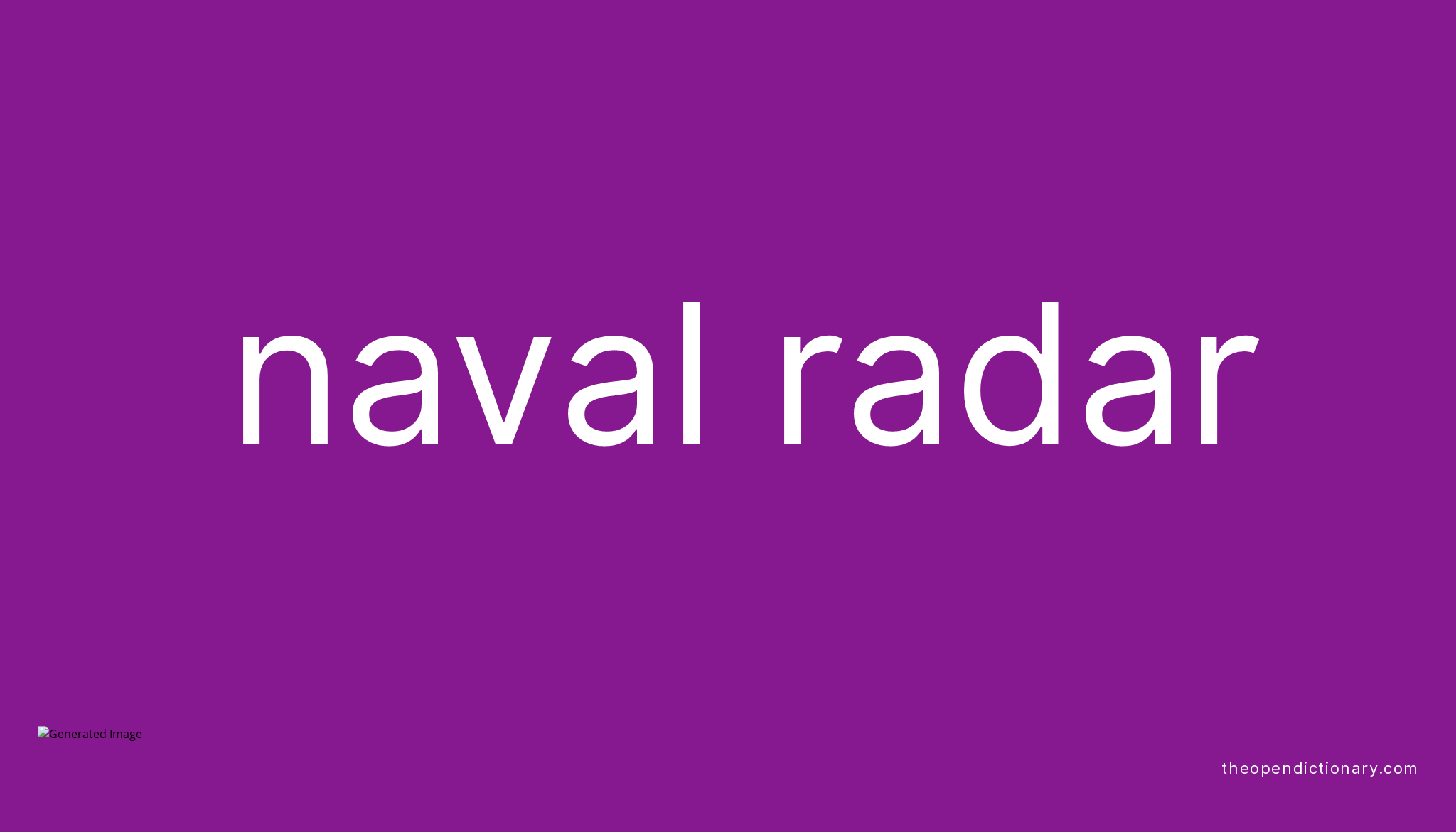 Radar Naval Definition at Carmina Cox blog