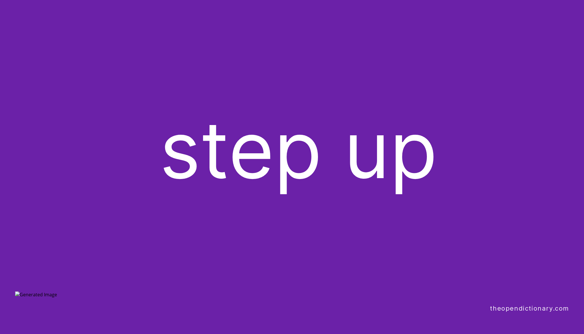 STEP UP - The Open Dictionary