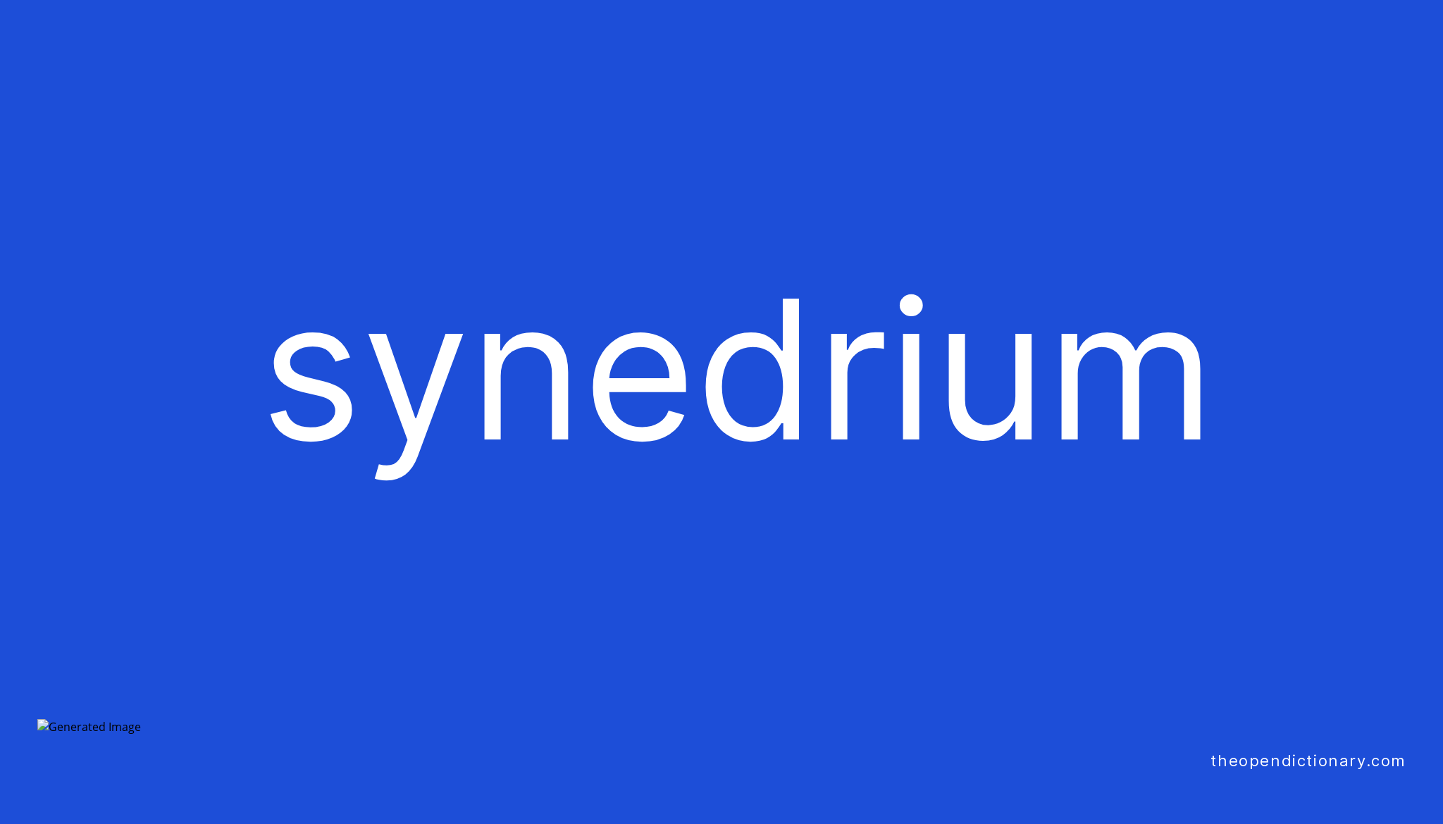 Synedrium | Meaning of Synedrium | Definition of Synedrium | Example of ...