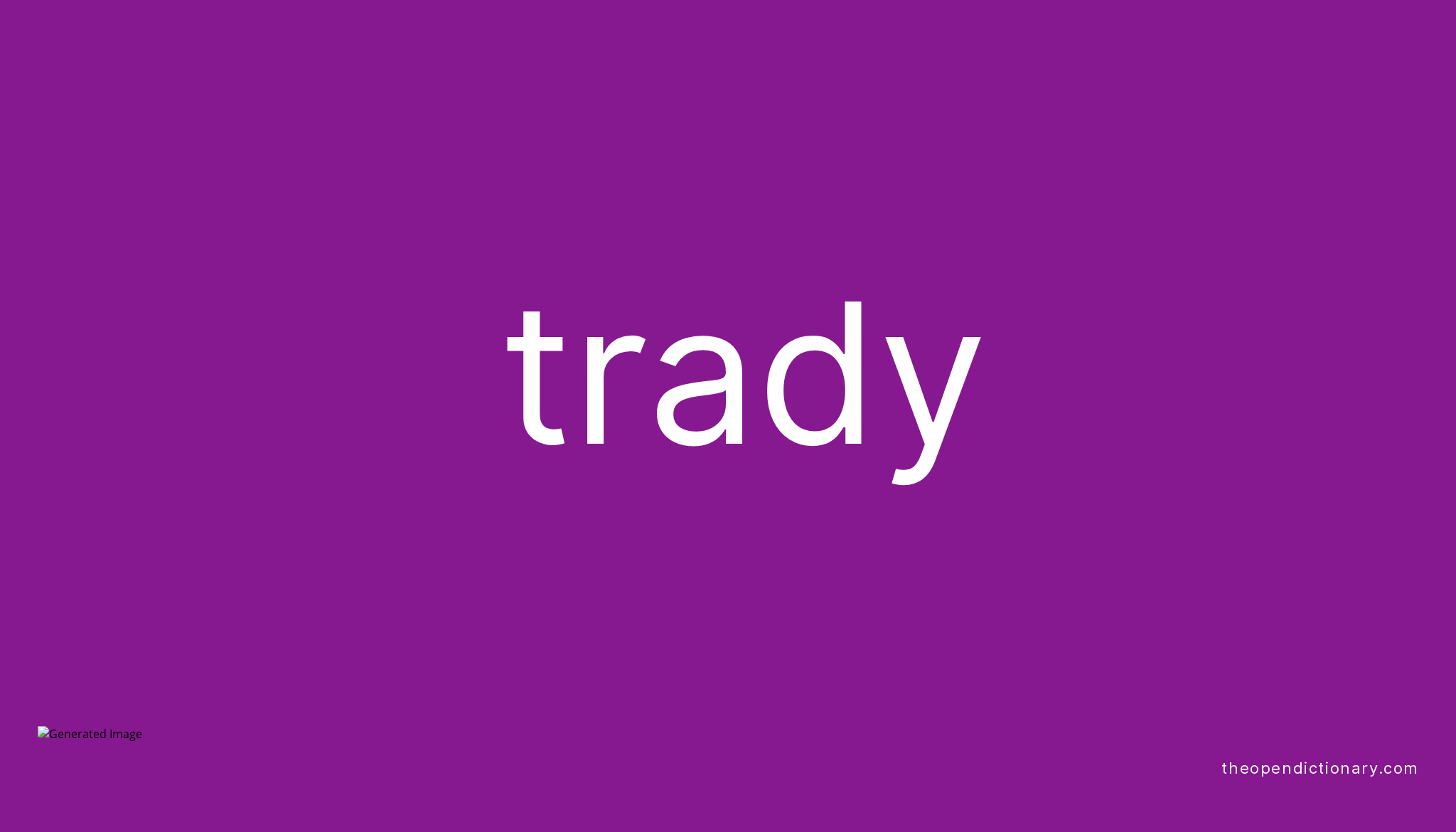 TRADY - The Open Dictionary