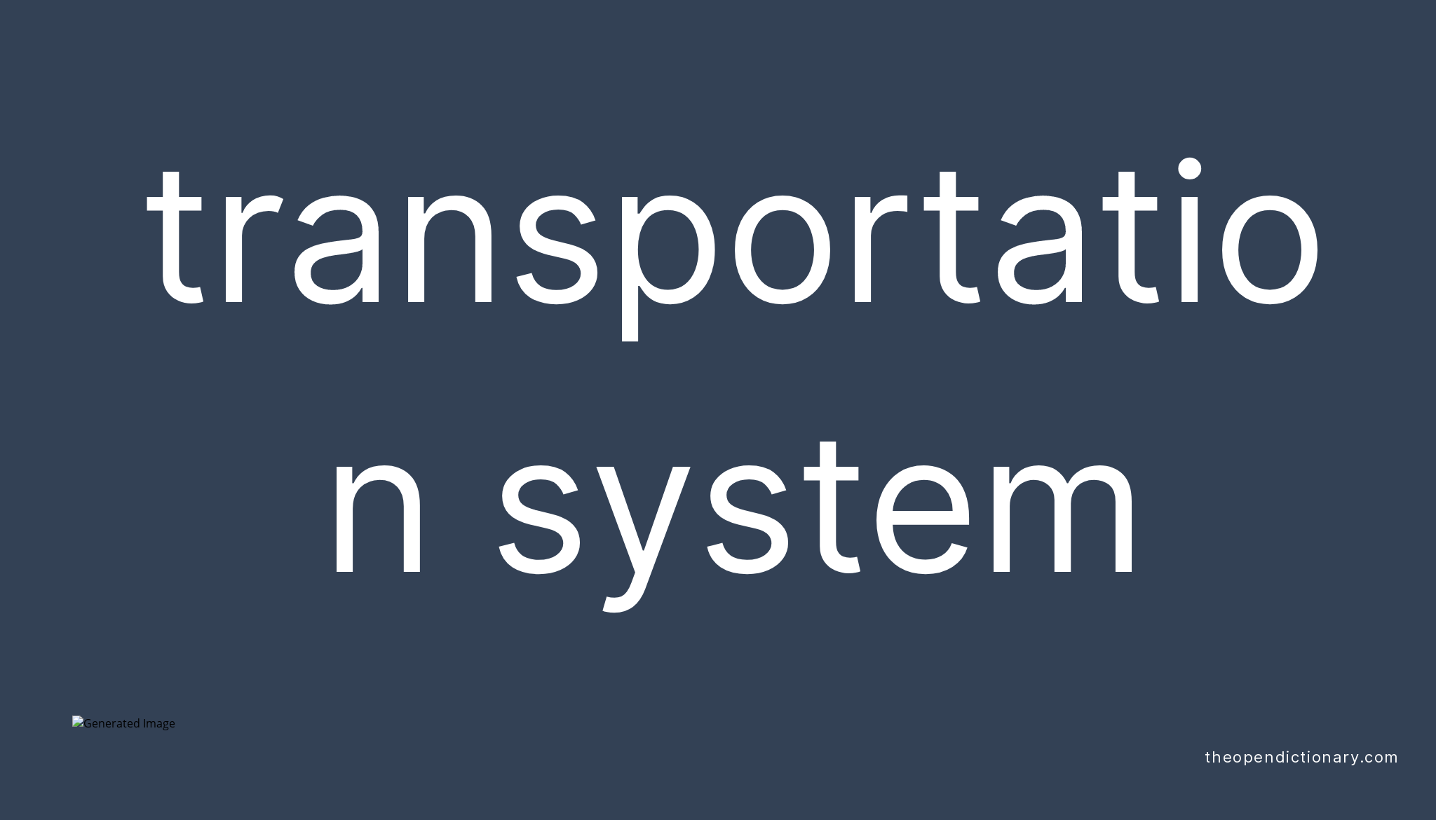 Transportation System Examples at Jamie Spencer blog